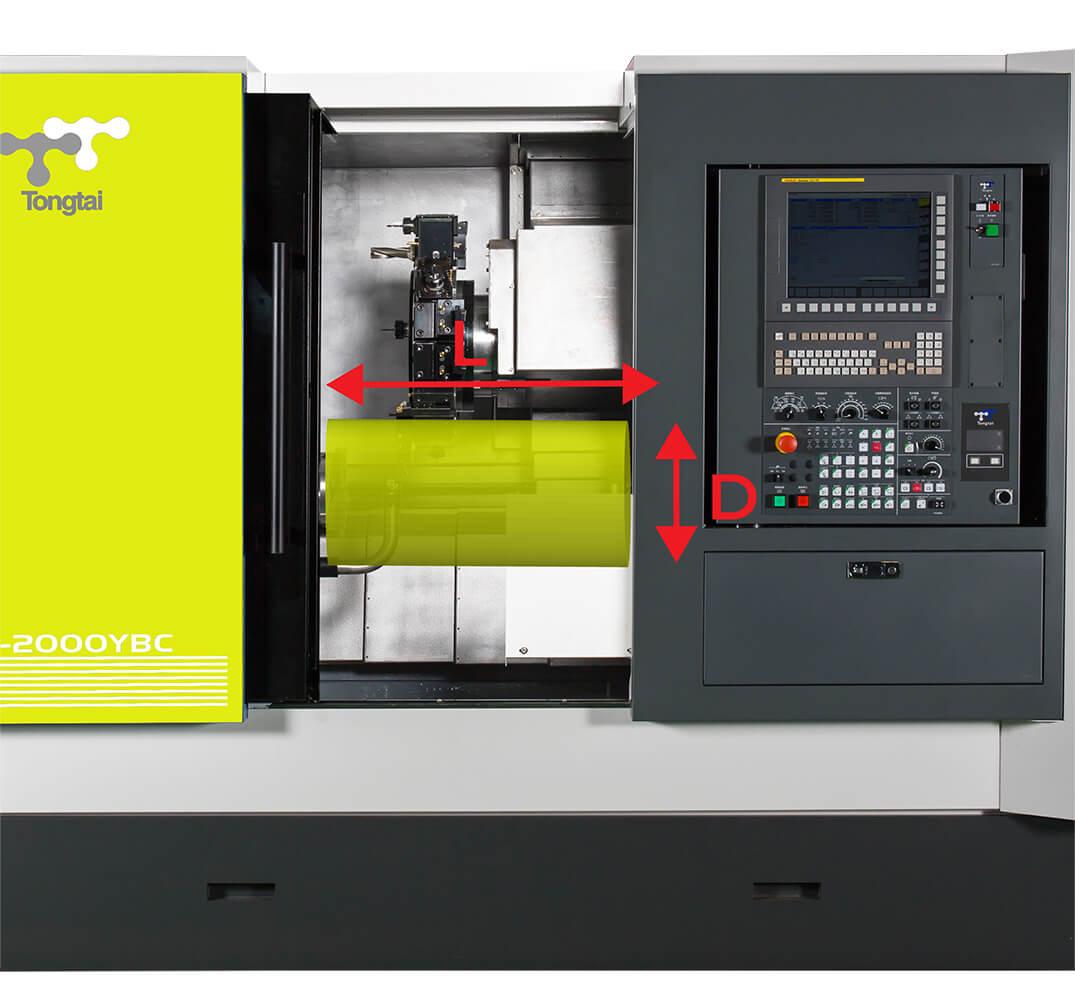 Tour horizontal 3axes et axe Y Tongtai Série TD | Machine-outils TTGroup France